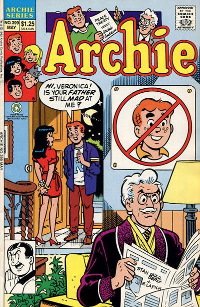 Archie #399 FN ; Archie | Mr. Lodge Cover | Comic Books - Modern Age ...