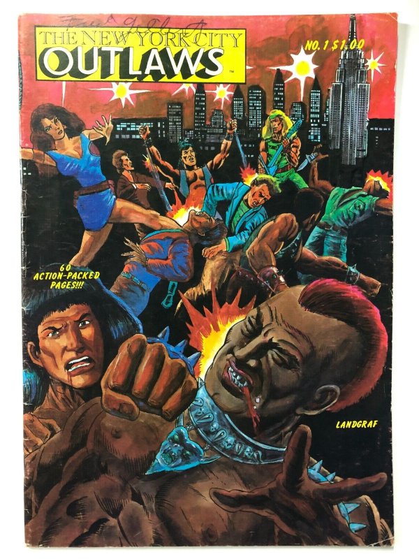 NEW YORK CITY OUTLAWS 1 (1984 Outlaw) Ken Landgraf classic Indie FINE ...