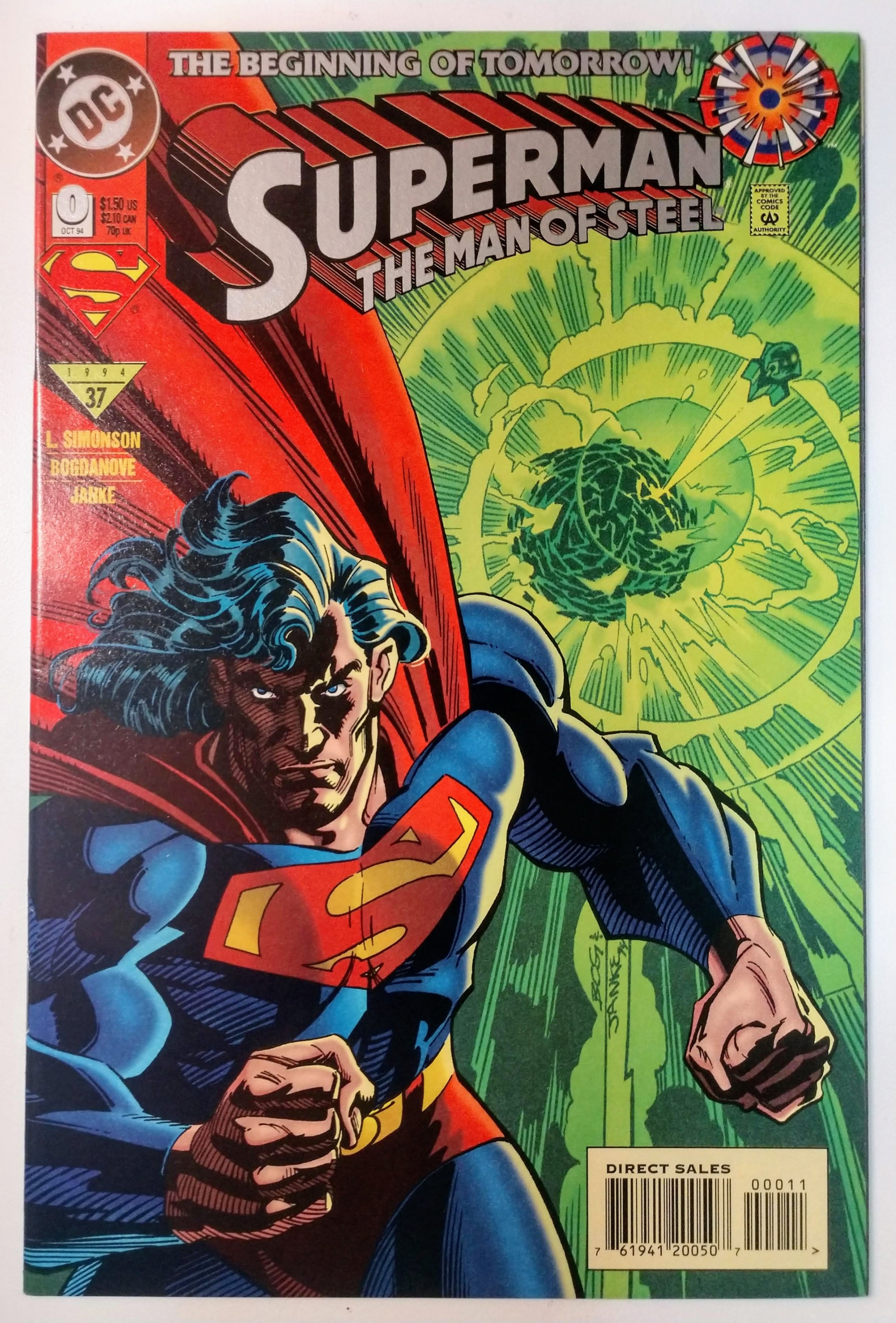 Superman: The Man of Steel #0 (9.2, 1994) 1st App of Conduit | Comic ...