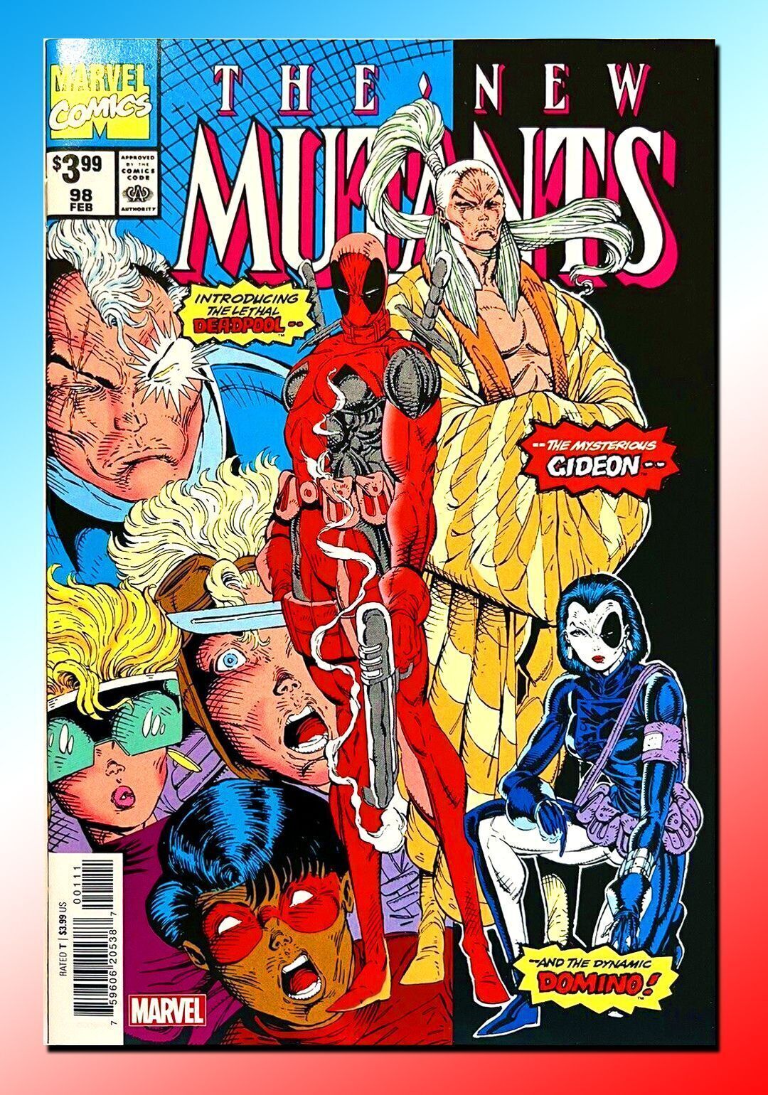 New Mutants #98 (1991) HOT-KEY 1st APP of DEADPOOL! Cable Domino Xmen ...