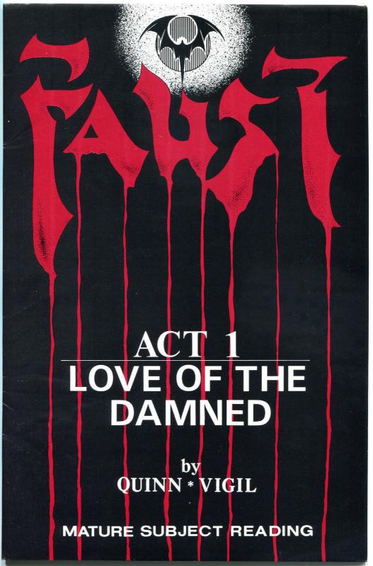 FAUST #1 Limited, Signed by Tim Vigil, Signed Numbered, w/ Poster, FN ...