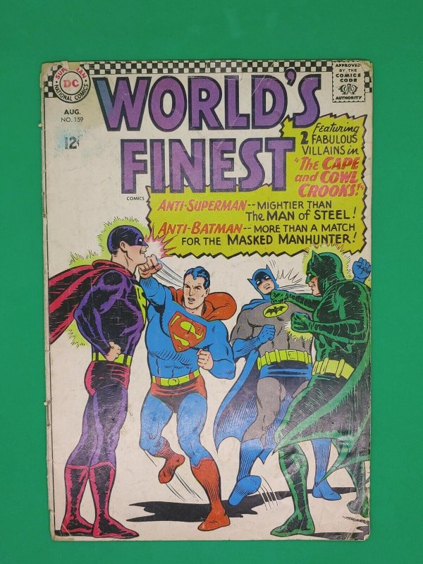 World's Finest #159 Superman Batman: "The Cape and Cowl Crooks!" G/VG ...