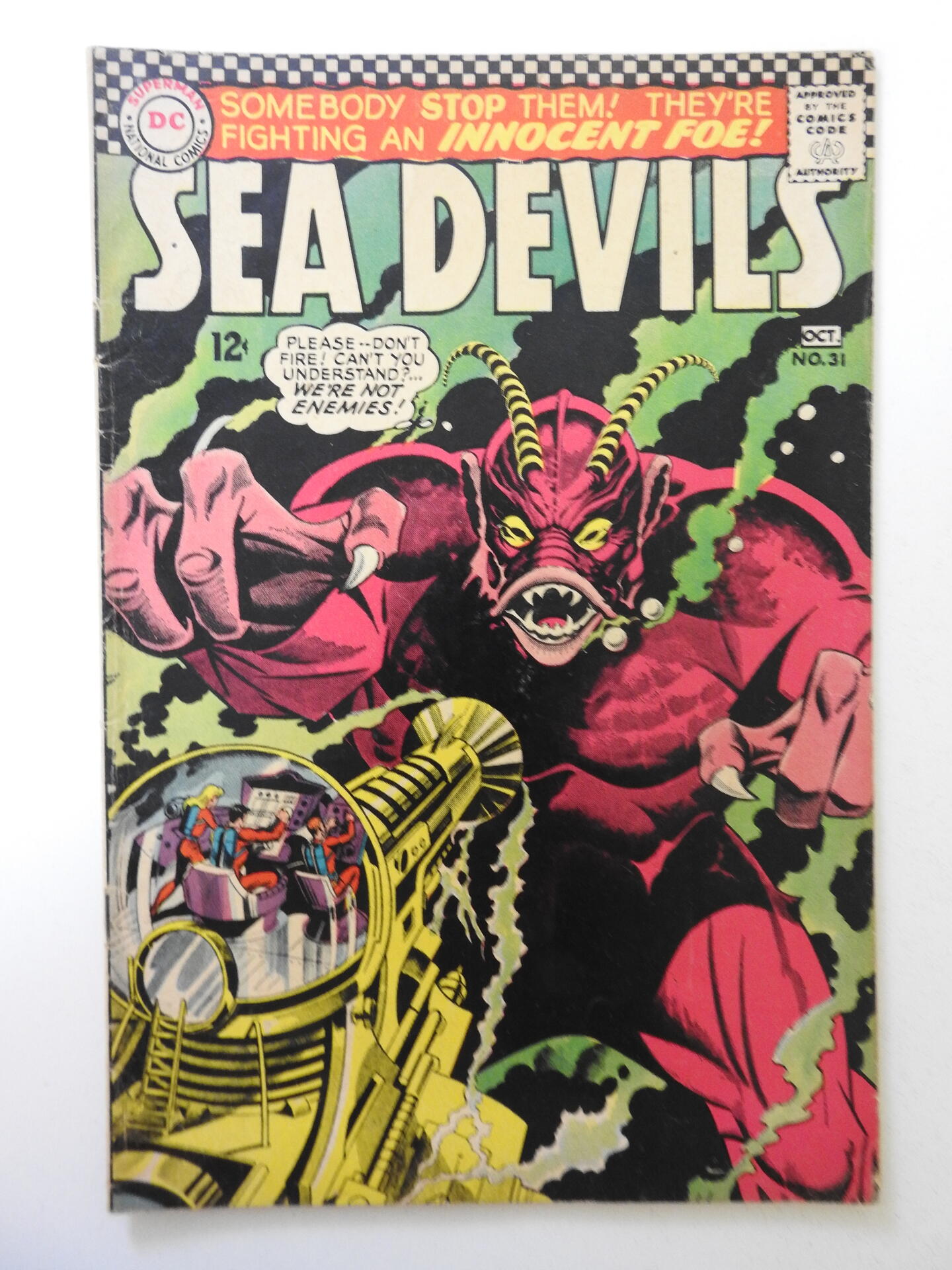 Sea Devils #31 (1966) VG Condition! Centerfold detached bottom staple ...