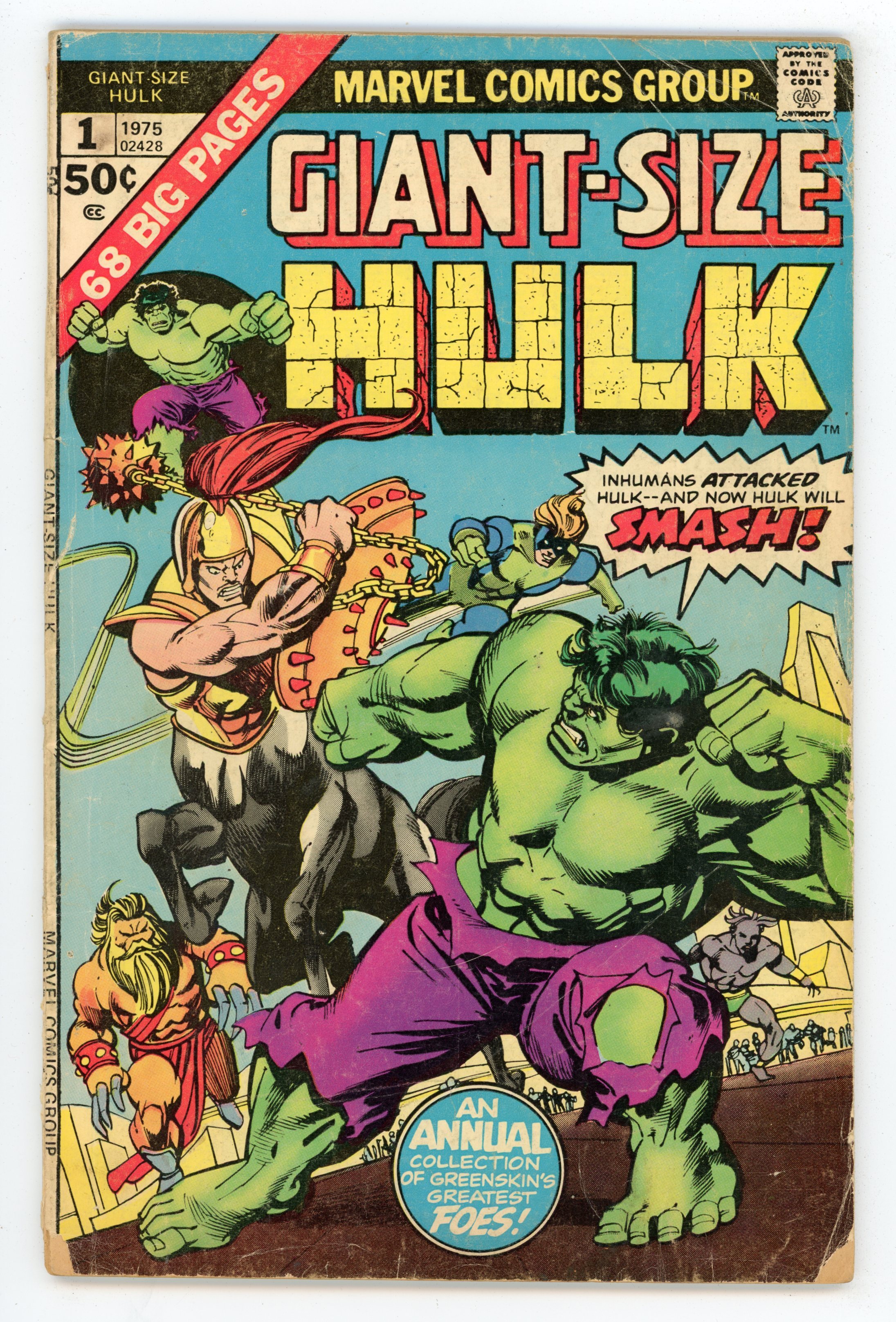 Giant-Size Hulk (1975) inhumans Hulk Annual #1 reprint VG | Comic Books ...