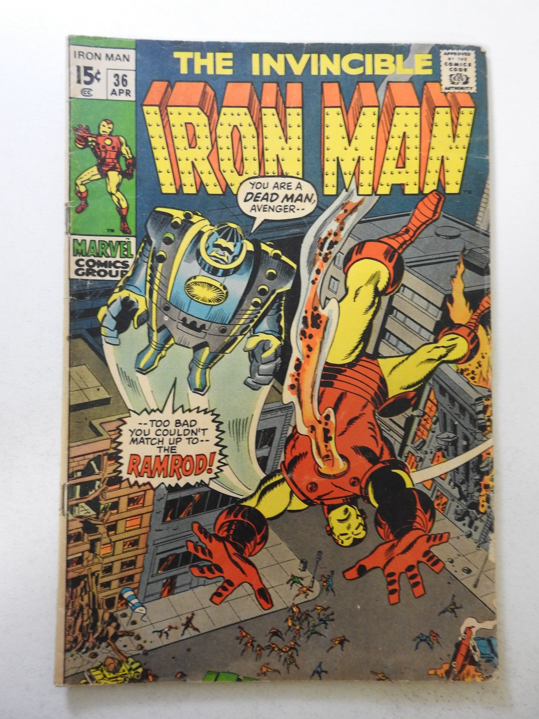 Iron Man #36 (1971) GD Condition moisture stain, tape pull bc | Comic ...