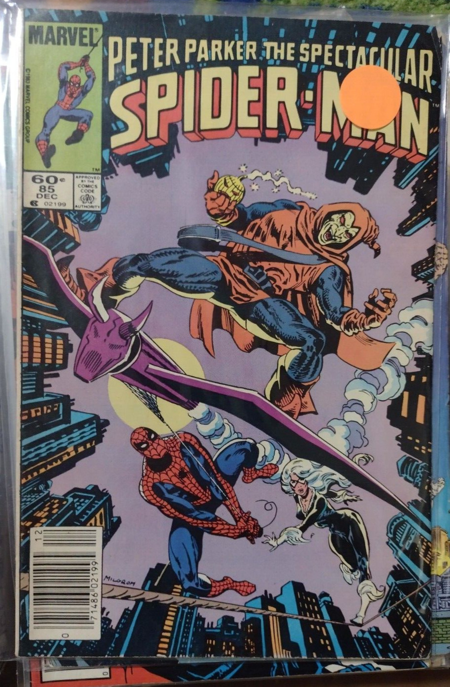 Spectacular Spider-Man # 85 1983 Marvel KEY Hobgoblin Black CAT Barcode ...