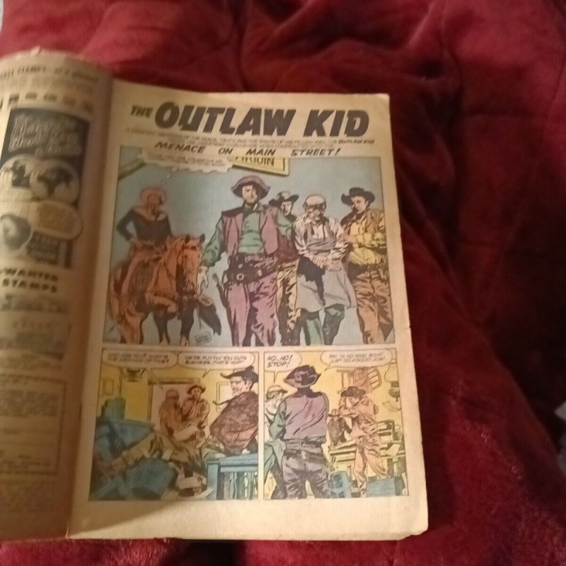 Outlaw Kid #18 silver age 1957 Atlas Comic Book two gun Colt hero ...