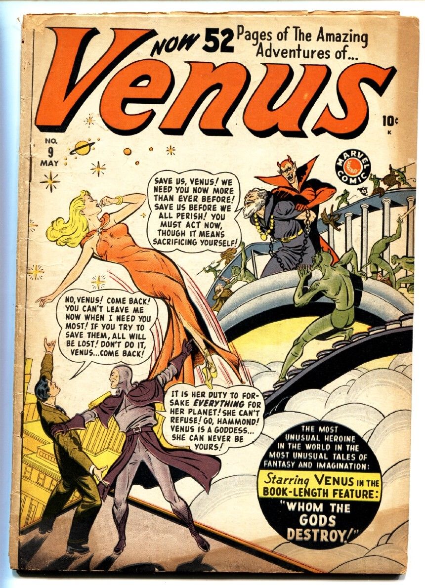 Venus #9 1950-Atlas-wild devil horror/sci-fi cover-Golden-Age | Comic ...
