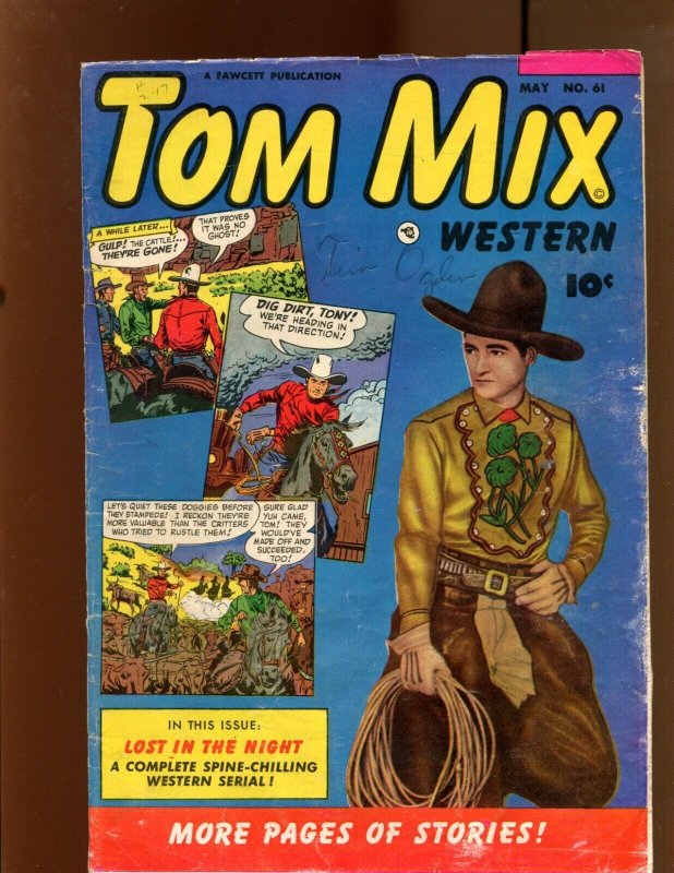 Tom Mix Western #61 - Dobie Spy Scare! (2.0) 1953 | Comic Books ...