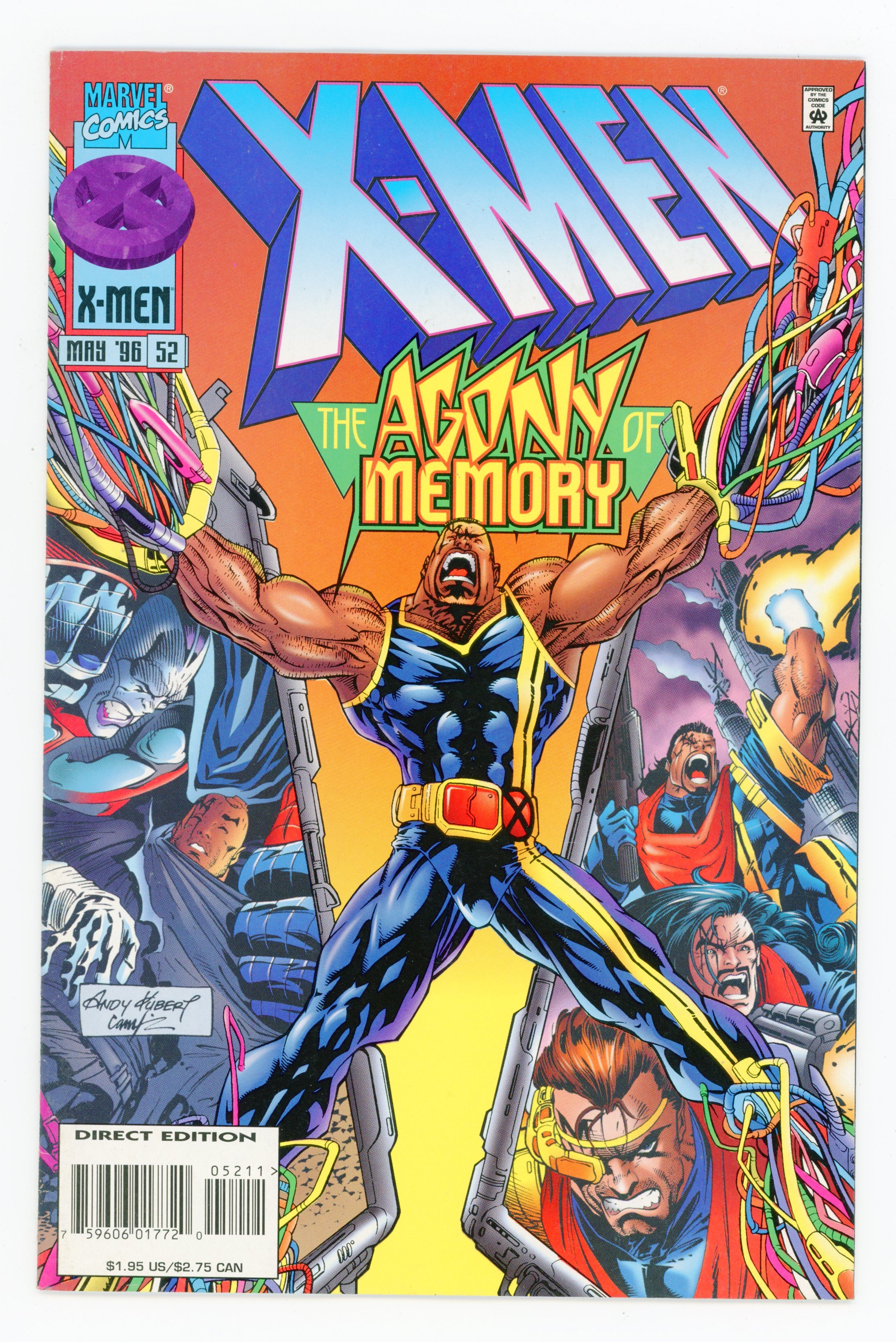 X-Men #52 (1991 v2) Mark Waid Andy Kubert Bishop Gambit 1st Bastion NM ...