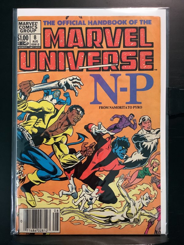 The Official Handbook of the Marvel Universe #8 Canadian Variant (1983 ...