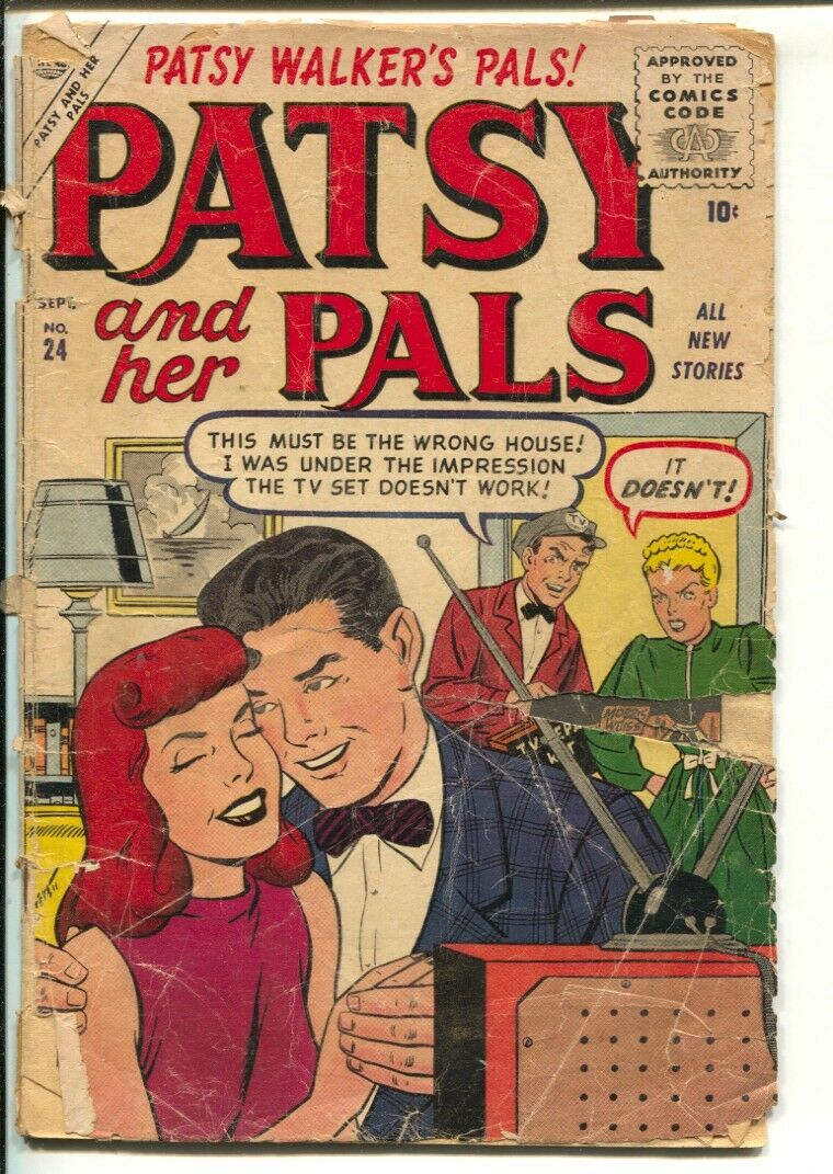 Patsy and Her Pals #24 1956-Atlas-Patsy Walker-Hedy Wolf-TV set cover ...