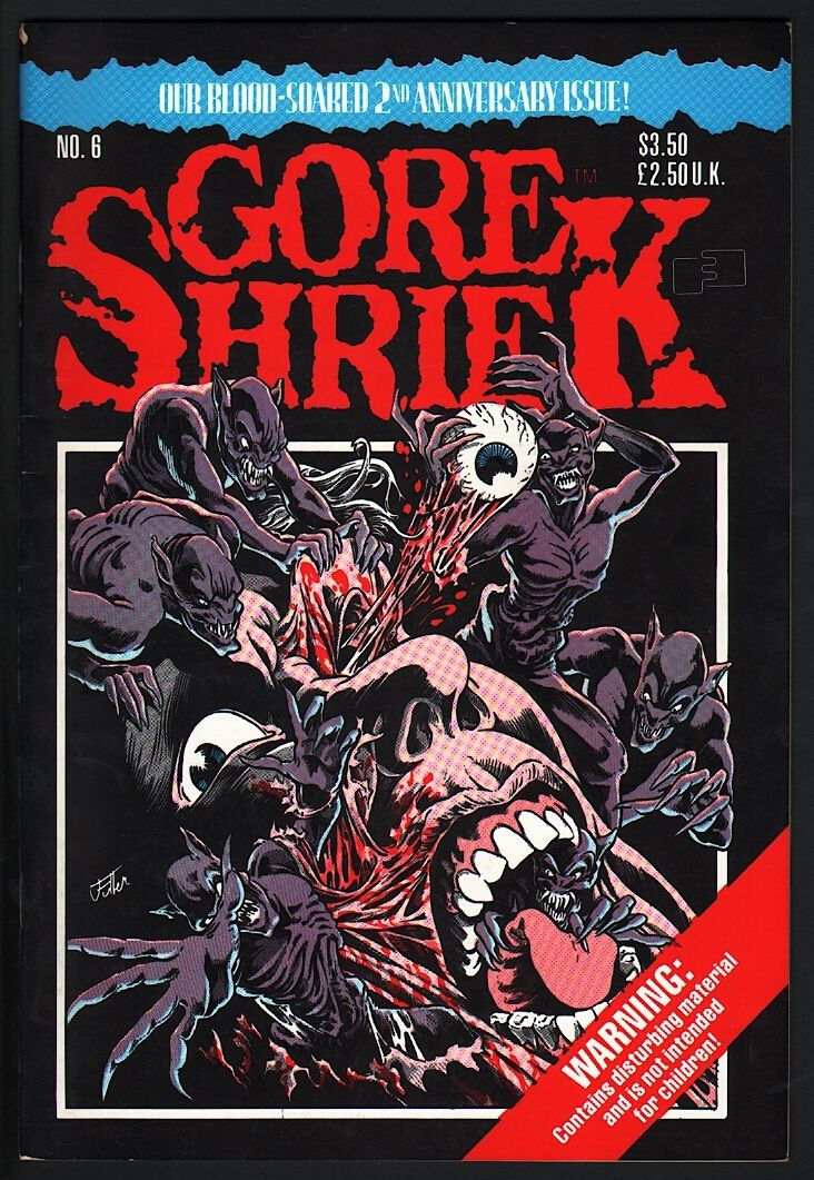 Gore Shriek #6-1989-HORROR COMIC-VF--fantco-steve bissette | Comic ...