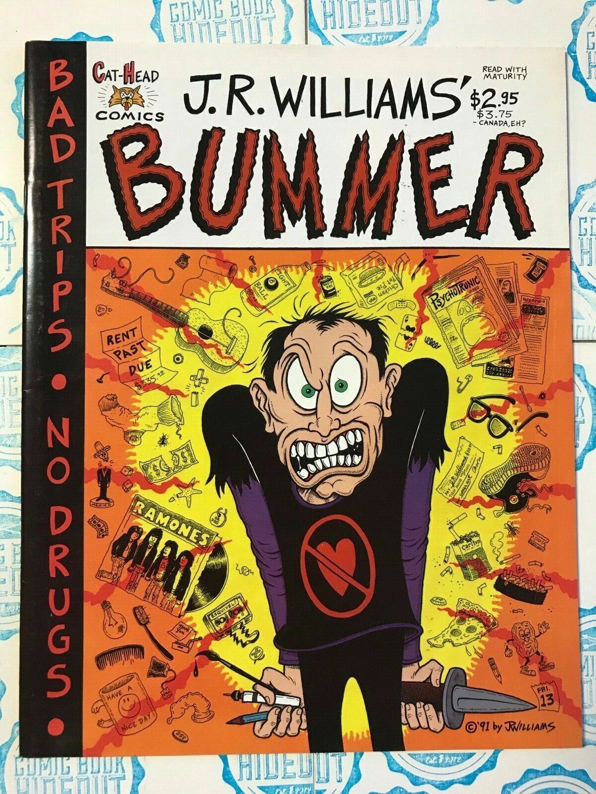 J.R. Williams' Bummer underground magazine Cat-Head Comics | Comic ...