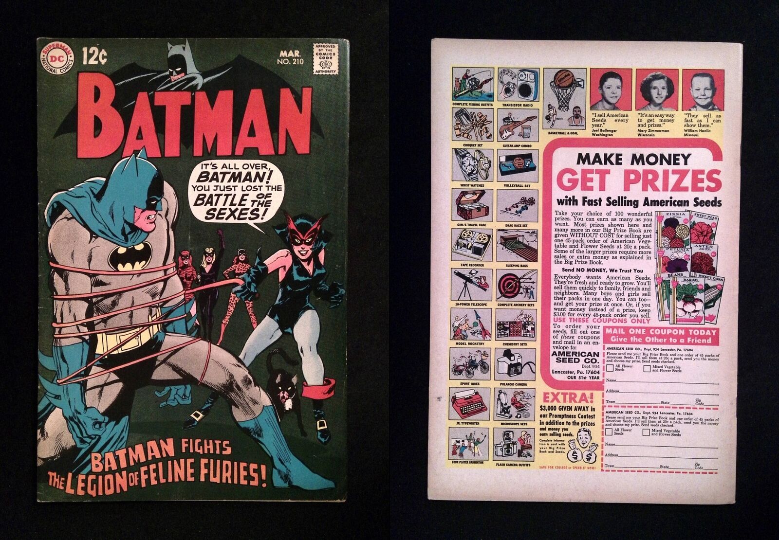 Batman #210 DC Comics 1969 FN/VF | Comic Books - Silver Age, DC Comics ...