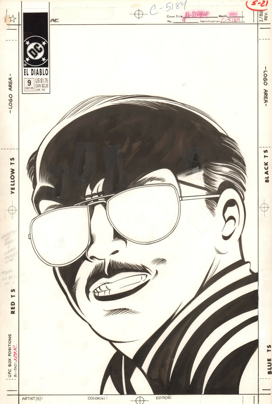 El Diablo #9 Cover - 1990 art by Mike Parobeck | Comic Collectibles ...