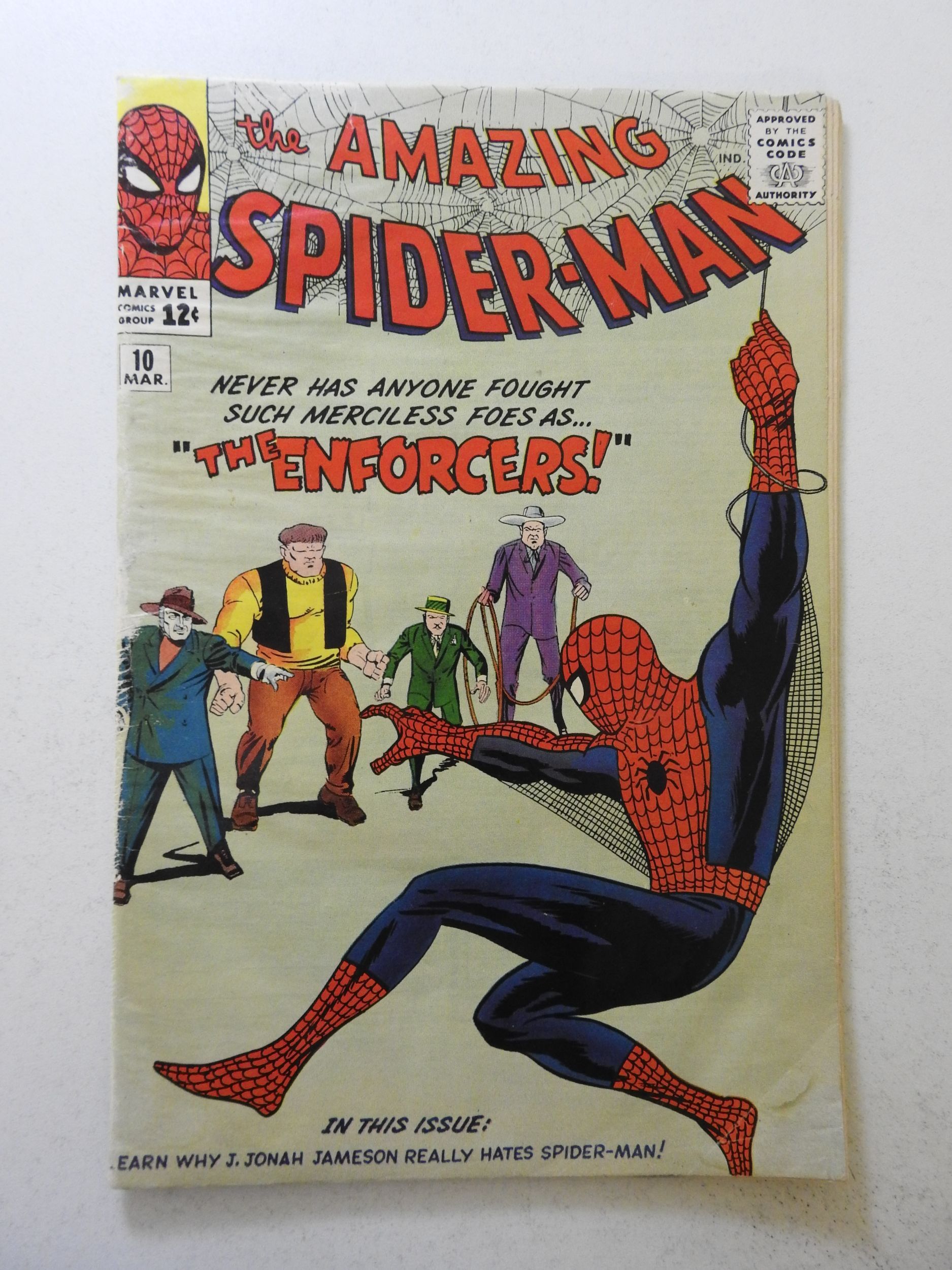 The Amazing Spider-Man #10 (1964) GD+ moisture damage, mold, rust top ...
