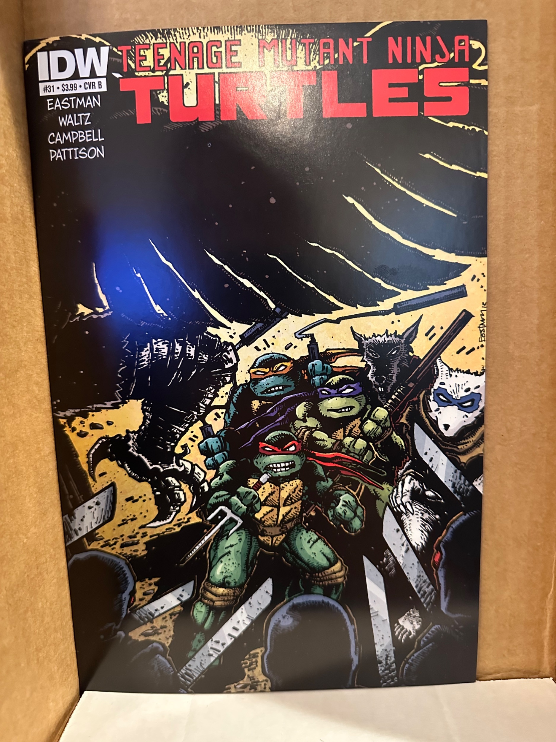 Teenage Mutant Ninja Turtles #31 VF/NM HTF Eastman Variant 1st Full App ...