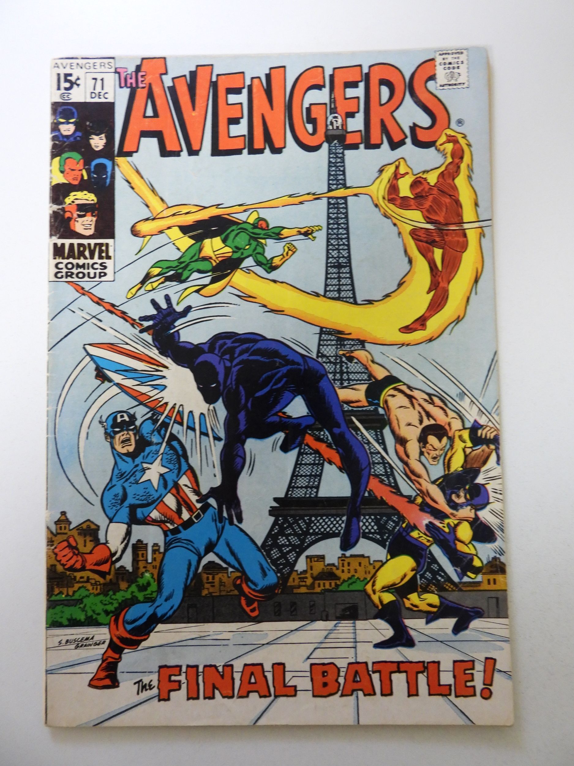 The Avengers #71 (1969) 1st appearance of The Invaders VG/FN ...