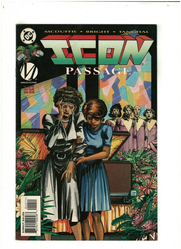 Icon #42 FN+ 6.5 DC/Milestone Comics Dwayne McDuffie Final Issue ...