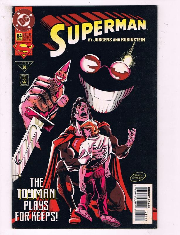 Superman #84 VF DC The Toyman Plays For Keeps Comic Book Jurgens DE10 ...