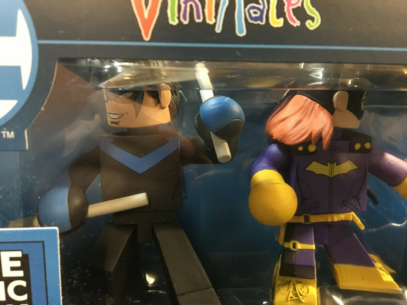 DC Comics Nightwing and Batgirl Minimates Vinyl Figures Diamond Select ...