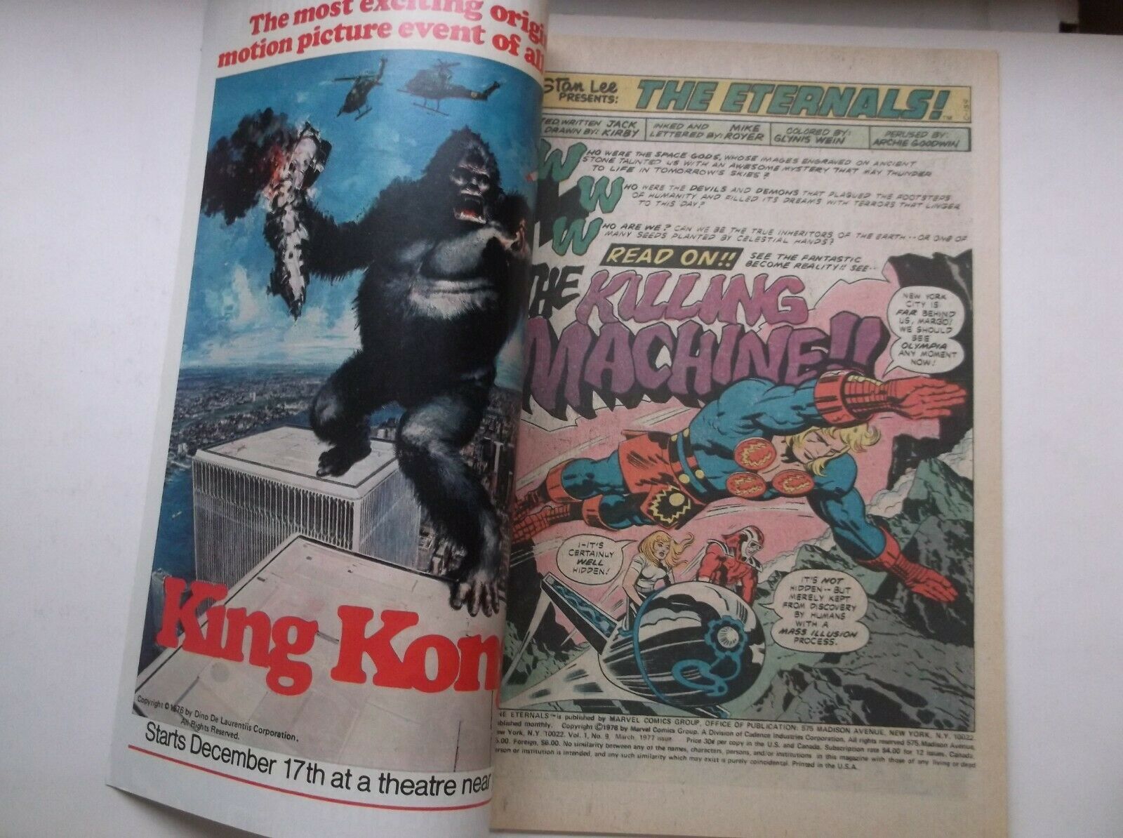 Marvel: the Eternals #9, 1st Appearance of Sprite, MCU Phase 4, 1977 ...