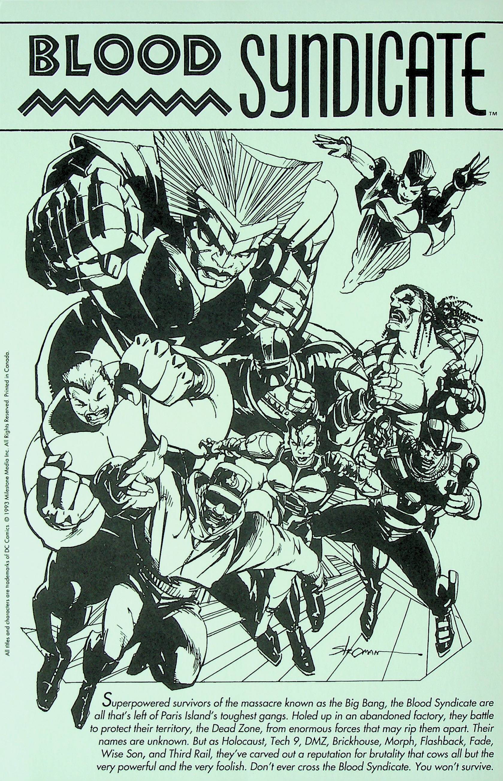 Blood Syndicate #1 (1993)-CGC 9.4-Cert#4258145004-with collector's bag ...