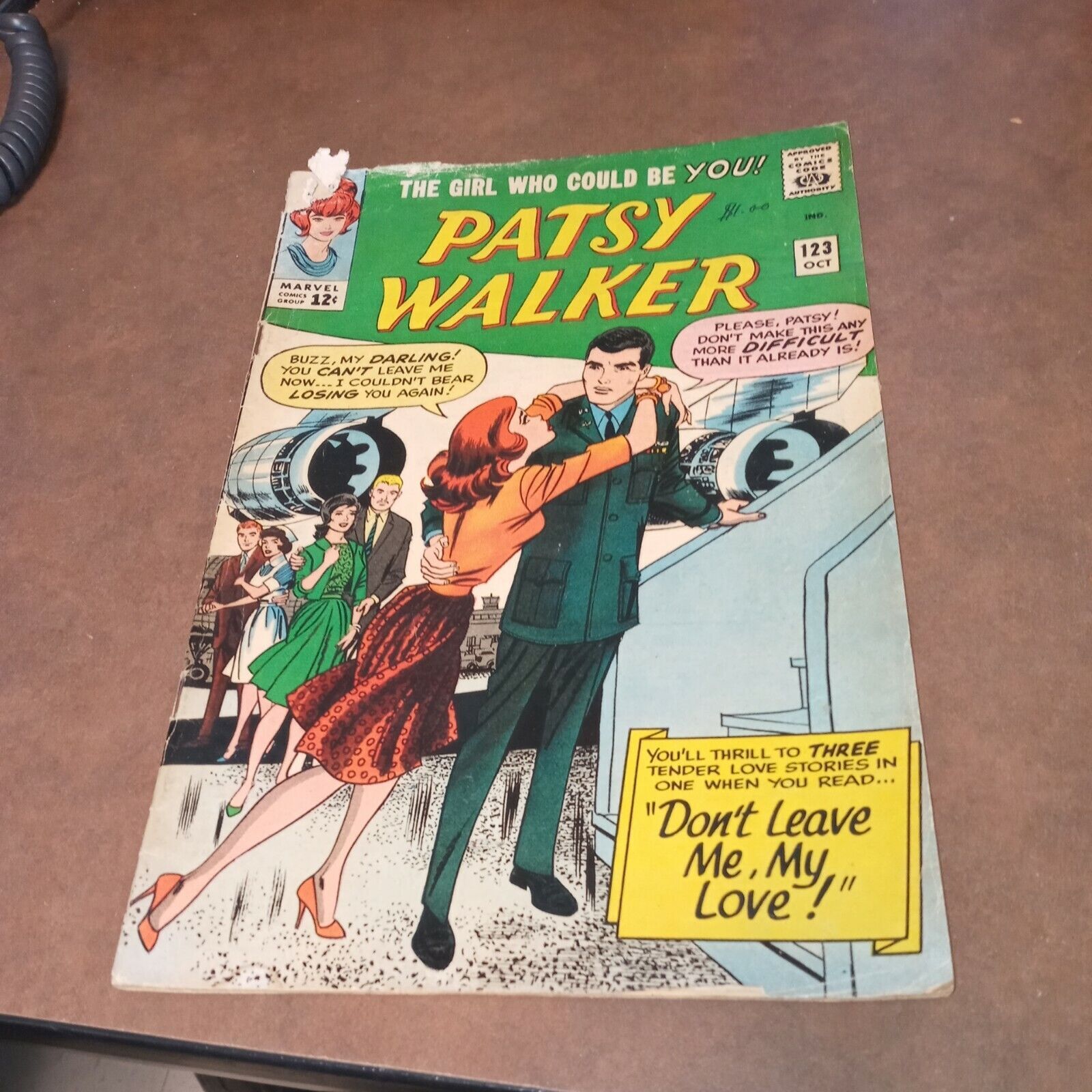 Patsy Walker #123 marvel comics 1965 silver age paper dolls Don't Leave ...