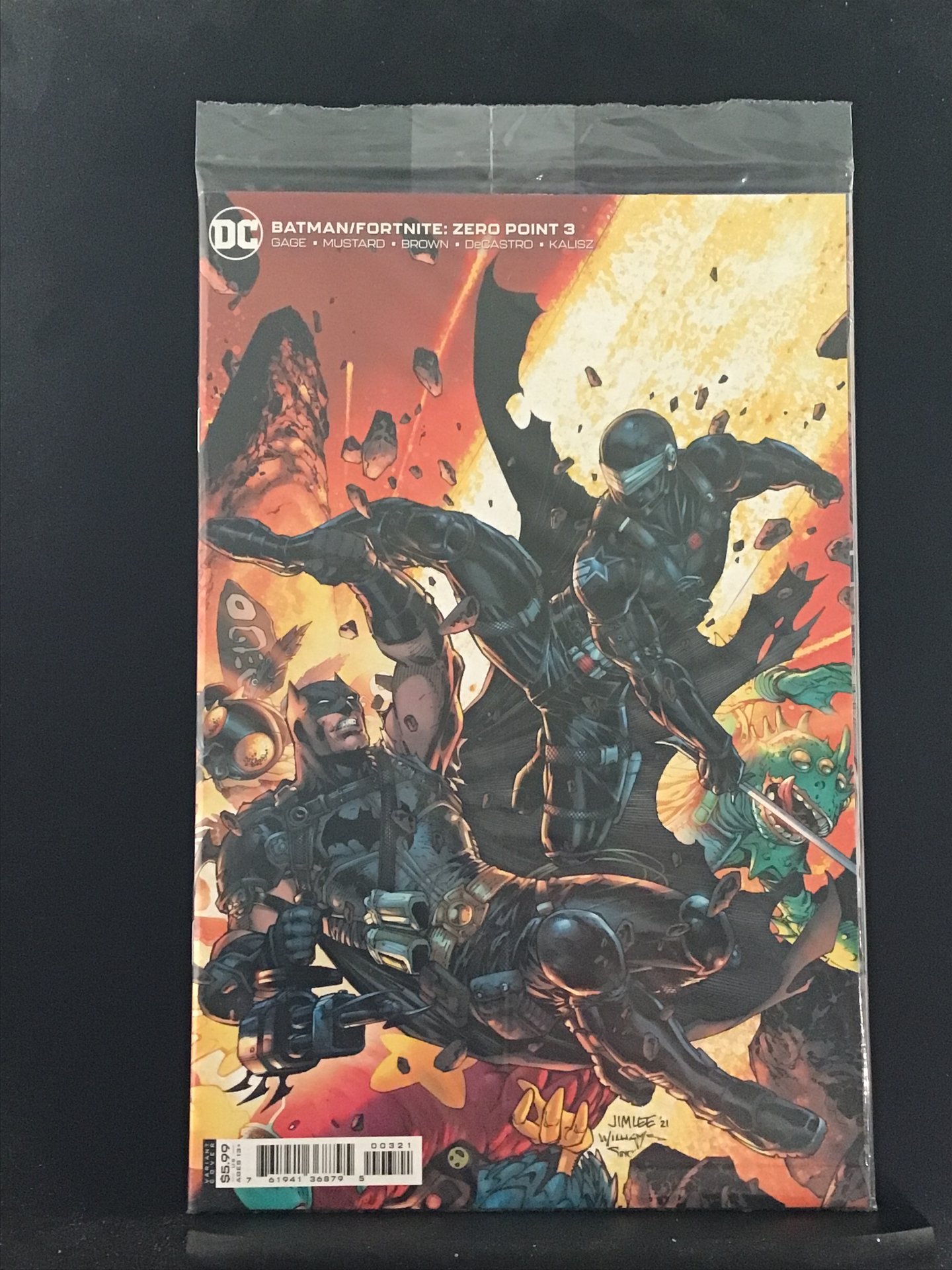 Batman Fortnite: Zero Point #3 Jim Lee original poly bag | Comic Books ...