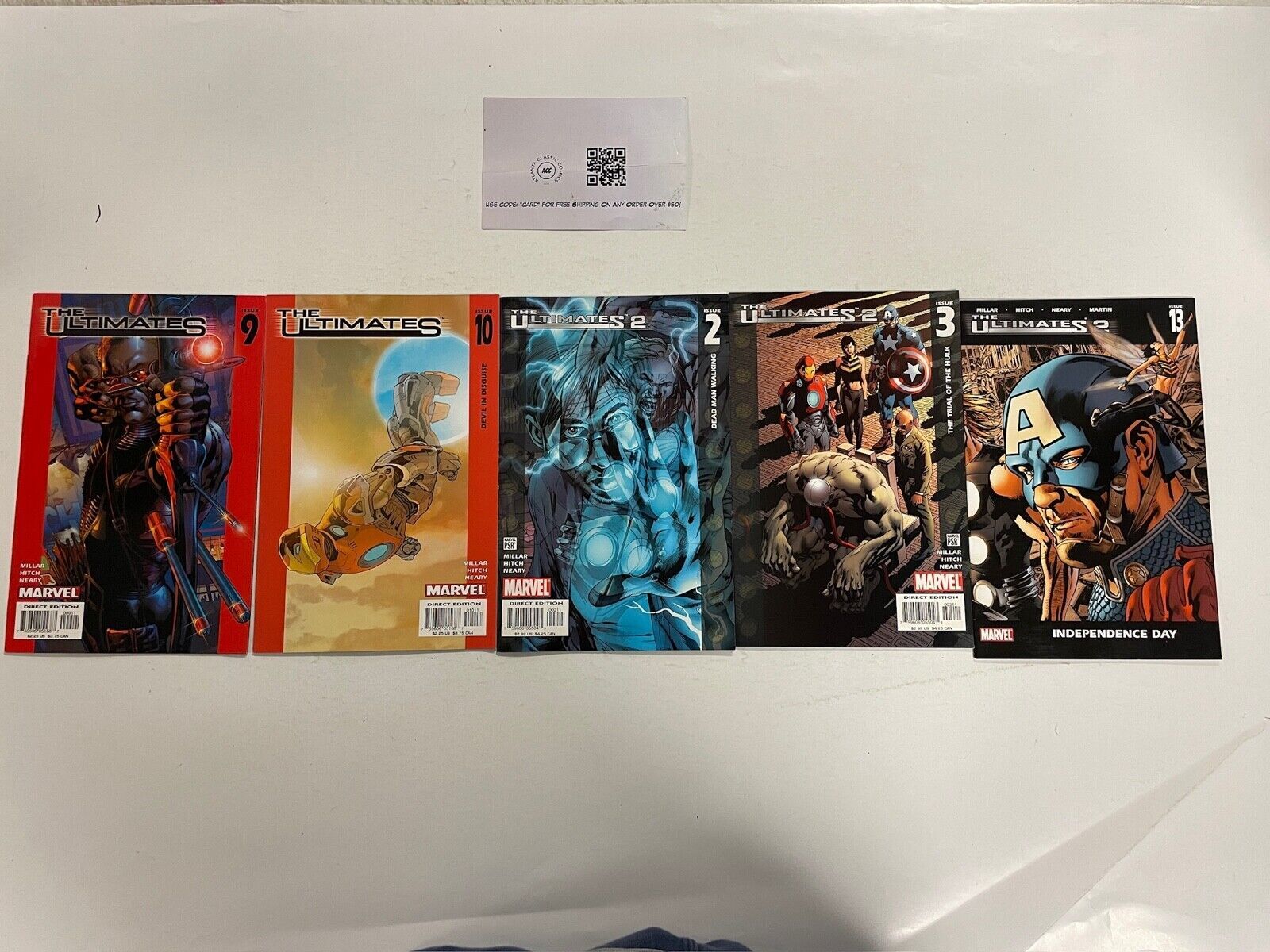 5 The Ultimates Marvel Comic Books #2 3 9 10 13 ultimate universe 78 ...