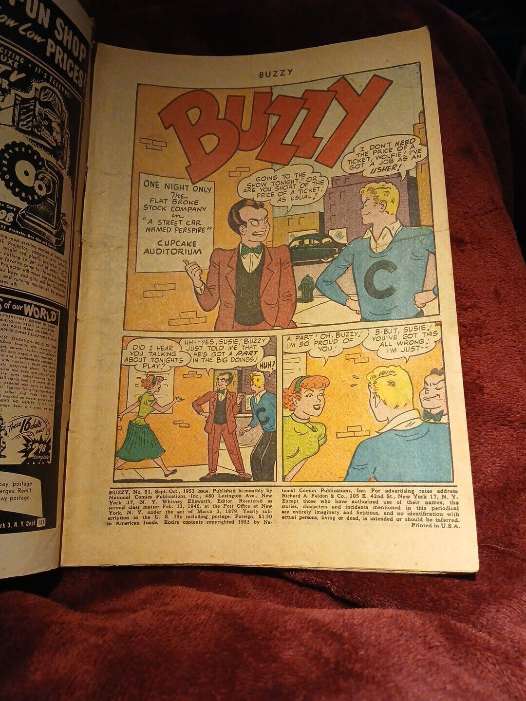 Buzzy #51 (1952) Vintage DC Comics Golden Age Good Girl Art Teen Humor Book | Comic Books ...