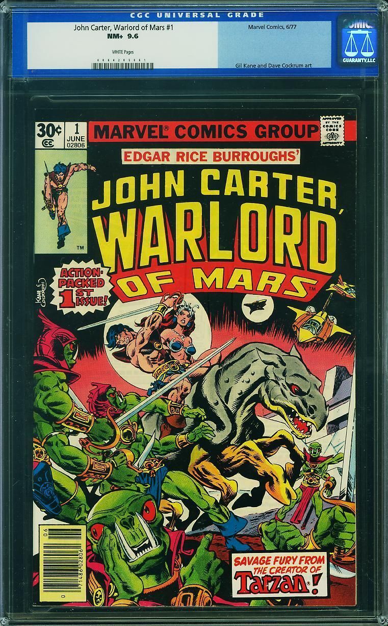 John Carter Warlord of Mars #1 (1977) CGC 9.6 NM+ | Comic Books ...