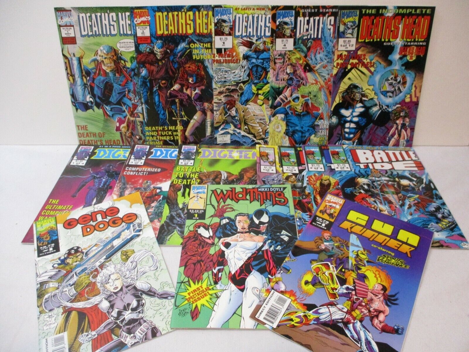 Death's Head, Digitek, Battle Tide & More Marvel UK Lot - Marvel Comics ...