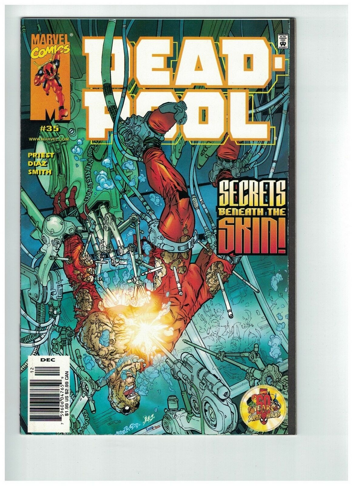 DEADPOOL (1997) 35 VF DEC 1999 Weapon X Experiment | Comic Books ...