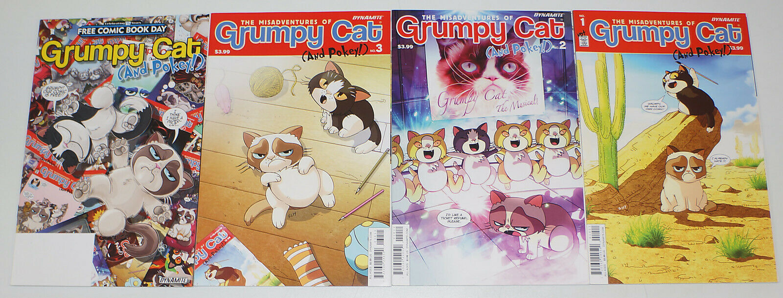 Grumpy Cat #1-3 VF/NM complete series + FCBD - comics based on internet ...