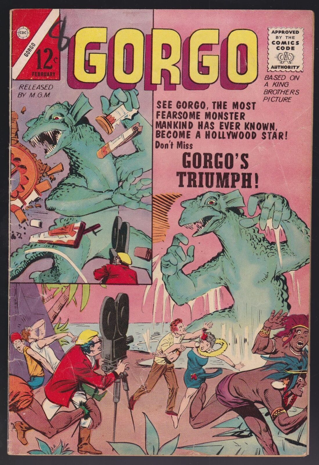 Gorgo #11 (Feb 1963) 2.5 GD+ Charlton Kaiju Monster Comic | Comic Books ...