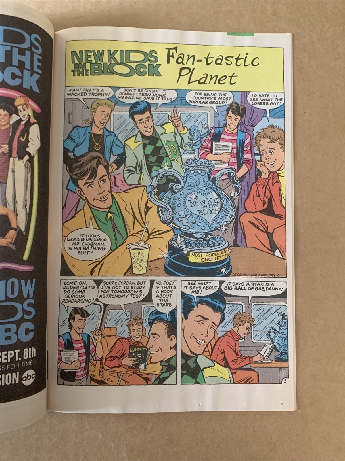 NEW KIDS ON THE BLOCK COMIC TOUR (1990 Series) #1 Comics Book | Comic ...