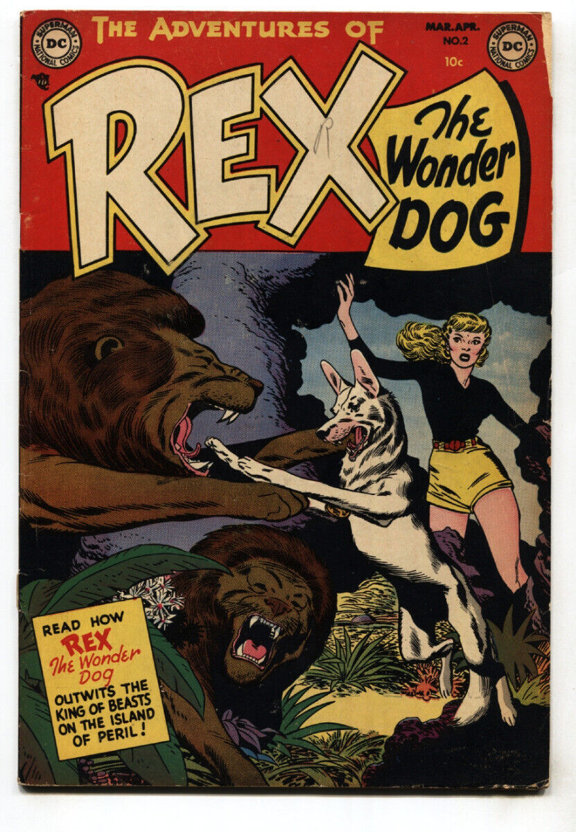 Adventures of Rex The Wonder Dog #2 1952-DC Comics-Alex Toth-rare ...