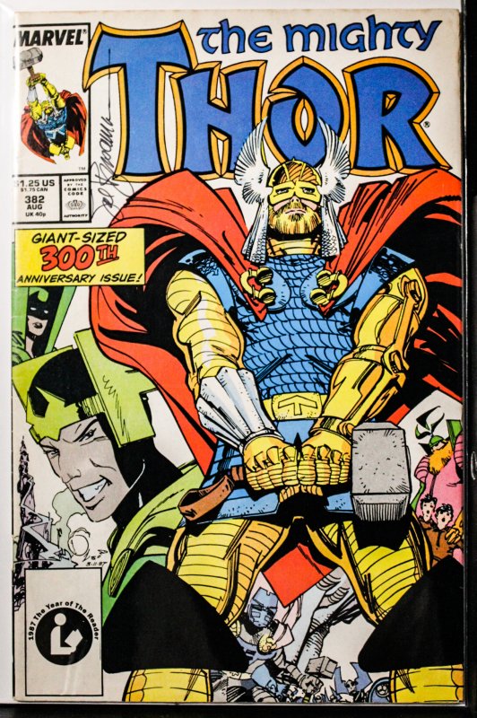 Thor #382 (1987) SIGNED by artist Sal Buscema! | Comic Books - Copper ...