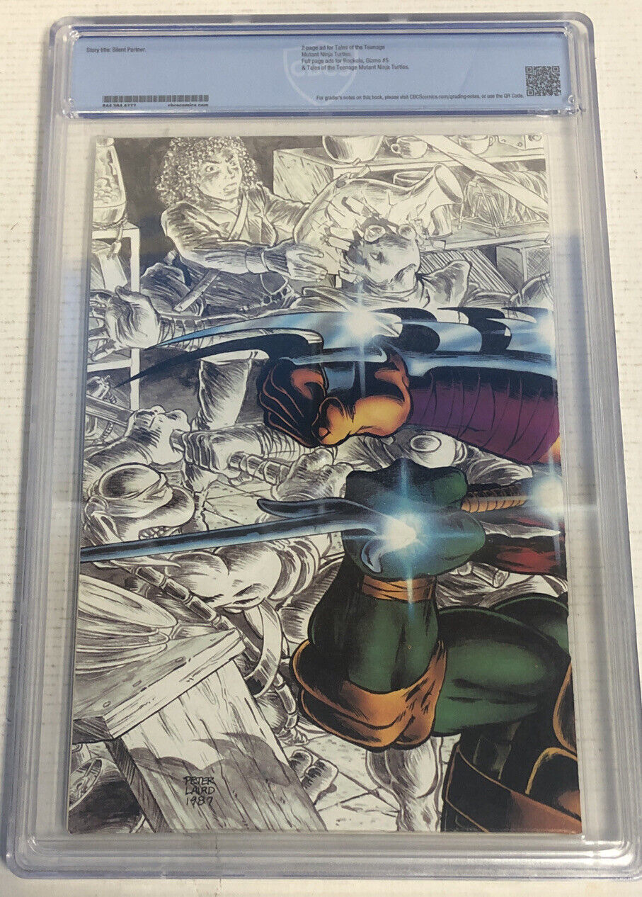 Teenage Mutant Ninja Turtles (1987)#10 Cbcs 9.0 Wraparound Cover Art ...