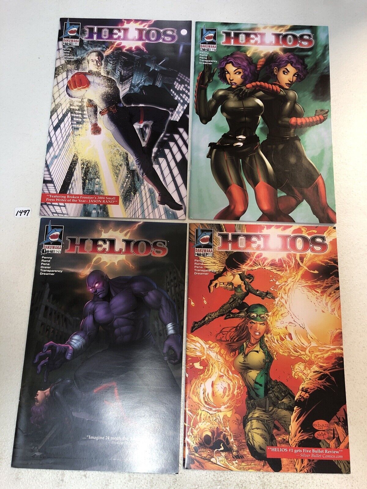 Helios (2004) #1 2 3 4 1-4 (VF/NM) Complete Set Gabe Pena art Dakuwaka ...