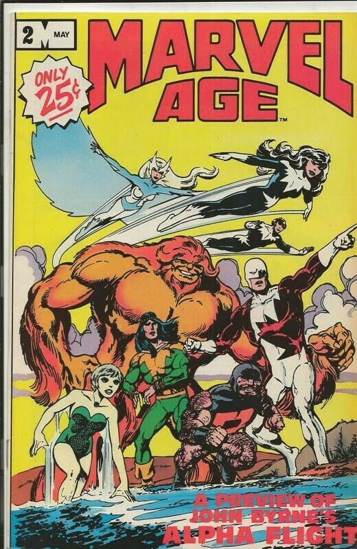 Marvel Age #2 ORIGINAL Vintage 1983 Marvel Comics 1st Alpha Flight ...