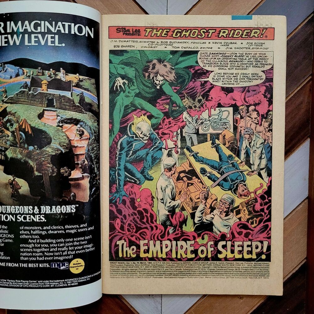 GHOST RIDER #78 VF (Marvel 1983) Story by J.M. DeMatteis ft NIGHTMARE ...