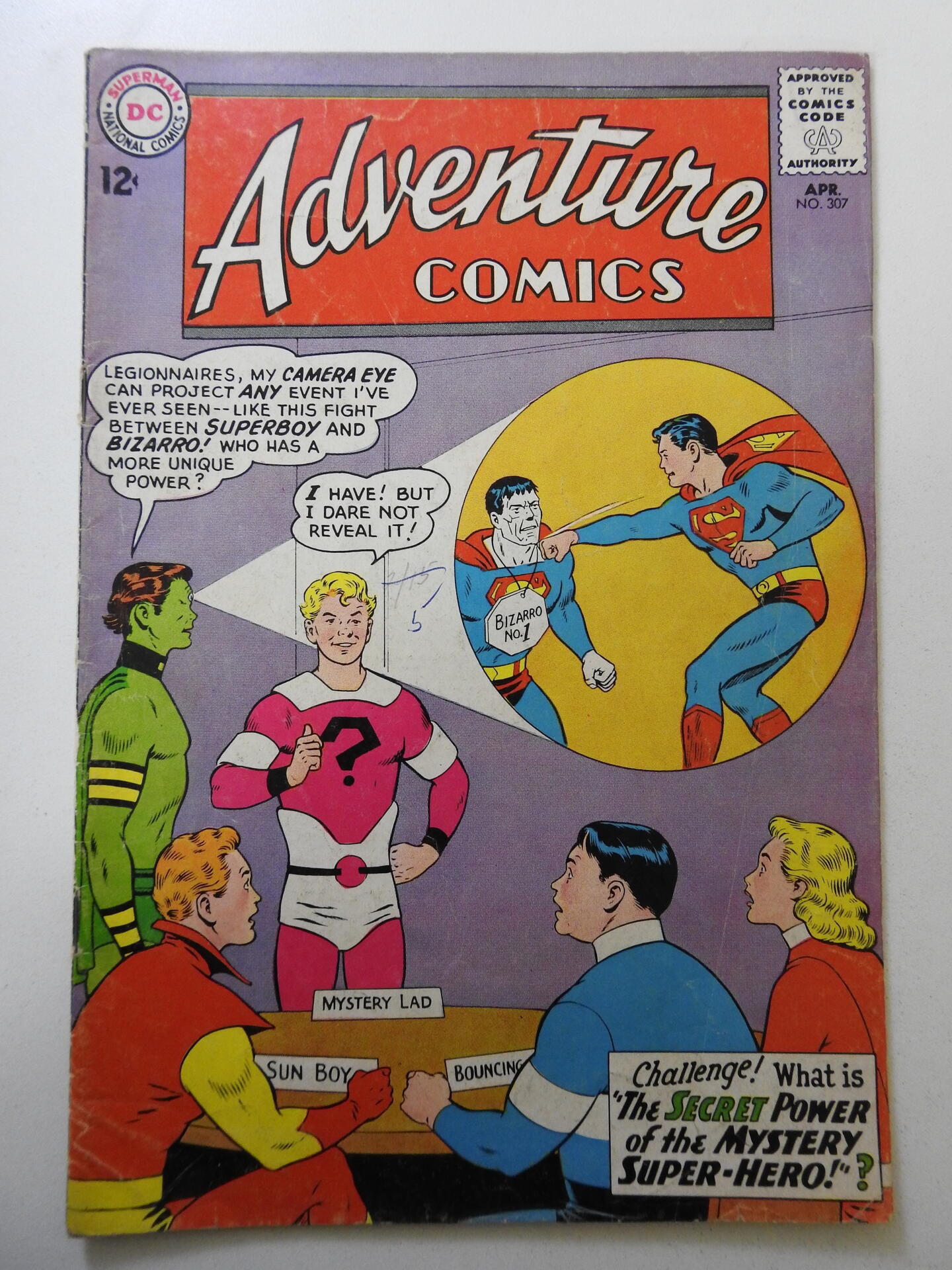 Adventure Comics #307 (1963) VG Condition Centerfold detached bottom ...