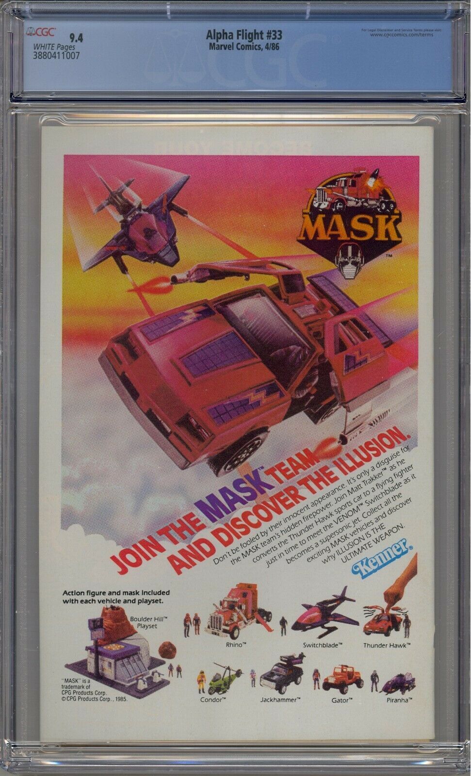 Alpha Flight #33 CGC 9.4 1st Yuriko Oyama Becomes Lady Deathstrike ...