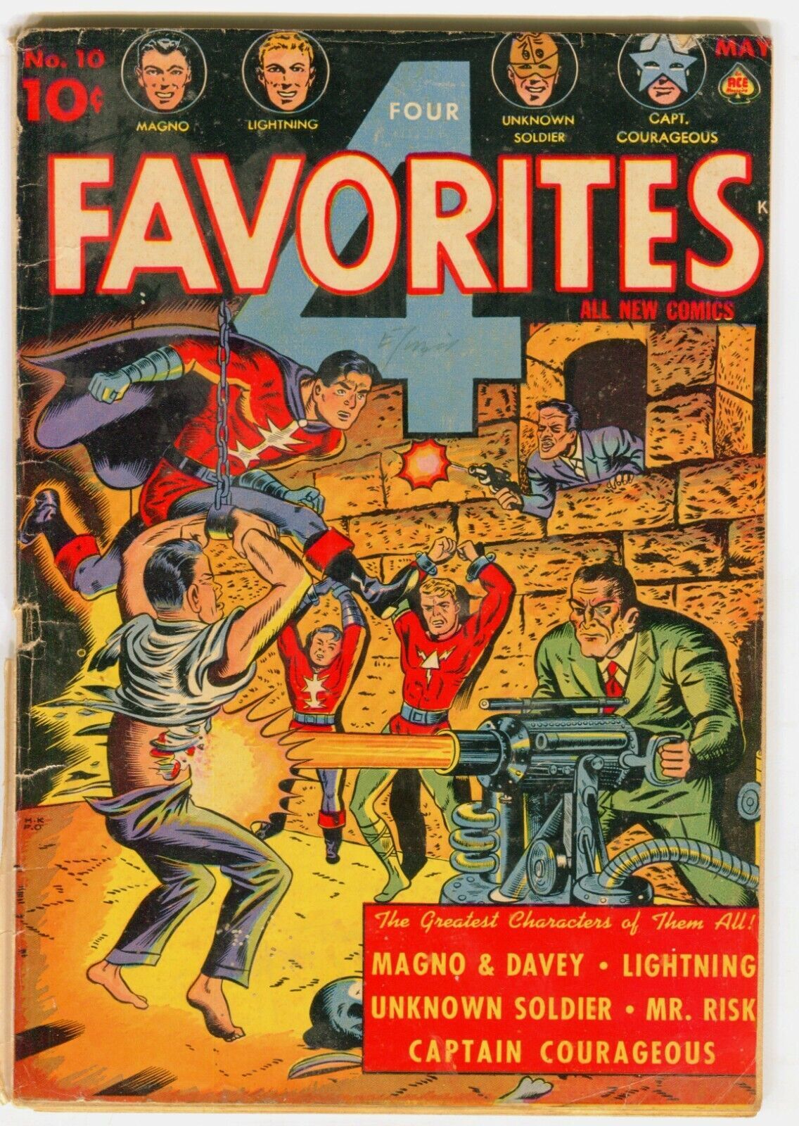 FOUR FAVORITES #10 Centerfold missing. Classic Kurtzman cover. Golden ...