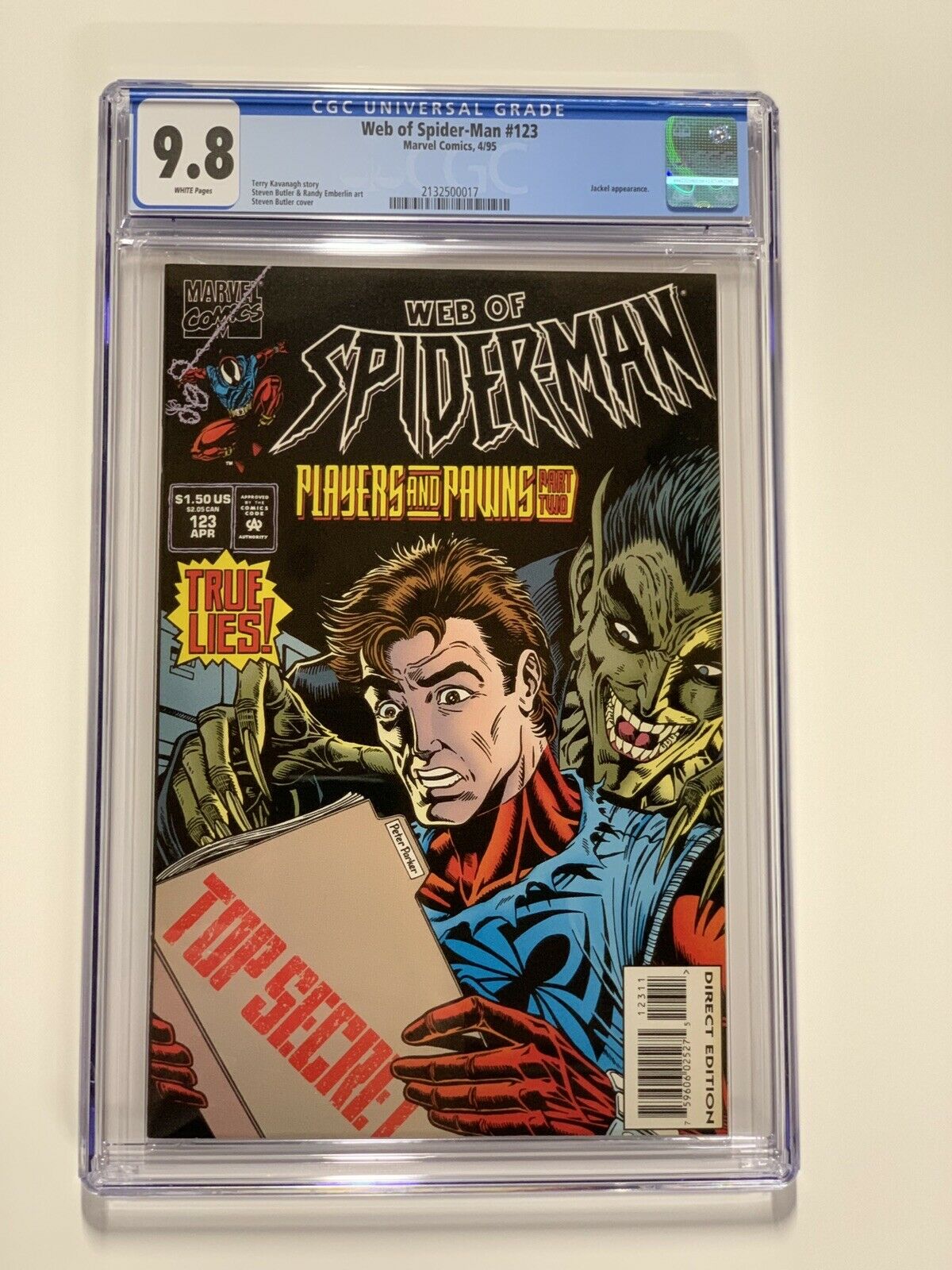 Web Of Spider-man 123 Cgc 9.8 Scarlet Spider 1995 | Comic Books ...