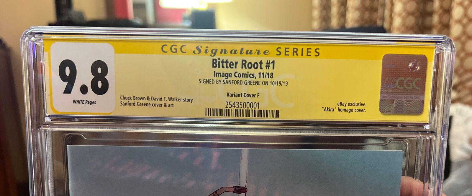 Bitter Root #1 Akira Homage Variant SS CGC 9.8 SIGNED BY SANFORD GREENE ...