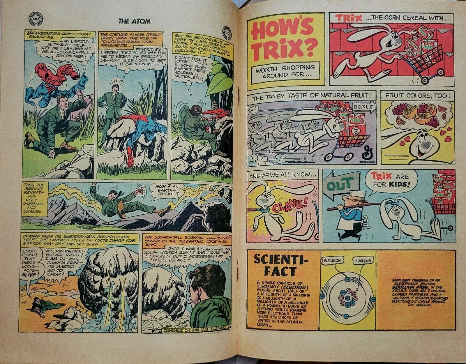The ATOM #14 VG- (DC 1964) Silver Age "REVOLT of the ATOM'S UNIFORM ...